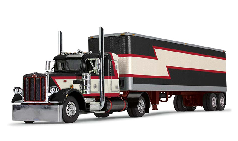 60-1683 Black/Cream/Red Peterbilt Model 359 Single-Axle w/van | Truckin ...